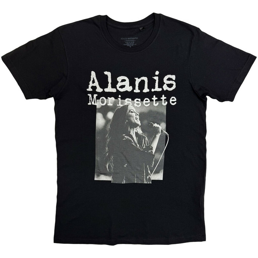 T-shirt ALANIS MORISSETTE Singing Photo officiel | Fuzz Bayonne